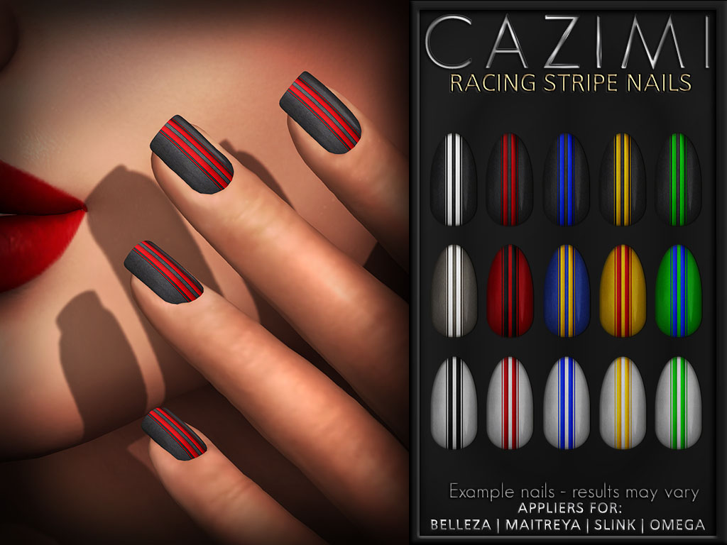 Racing Stripe Nails and December VIP Gift – CAZIMI