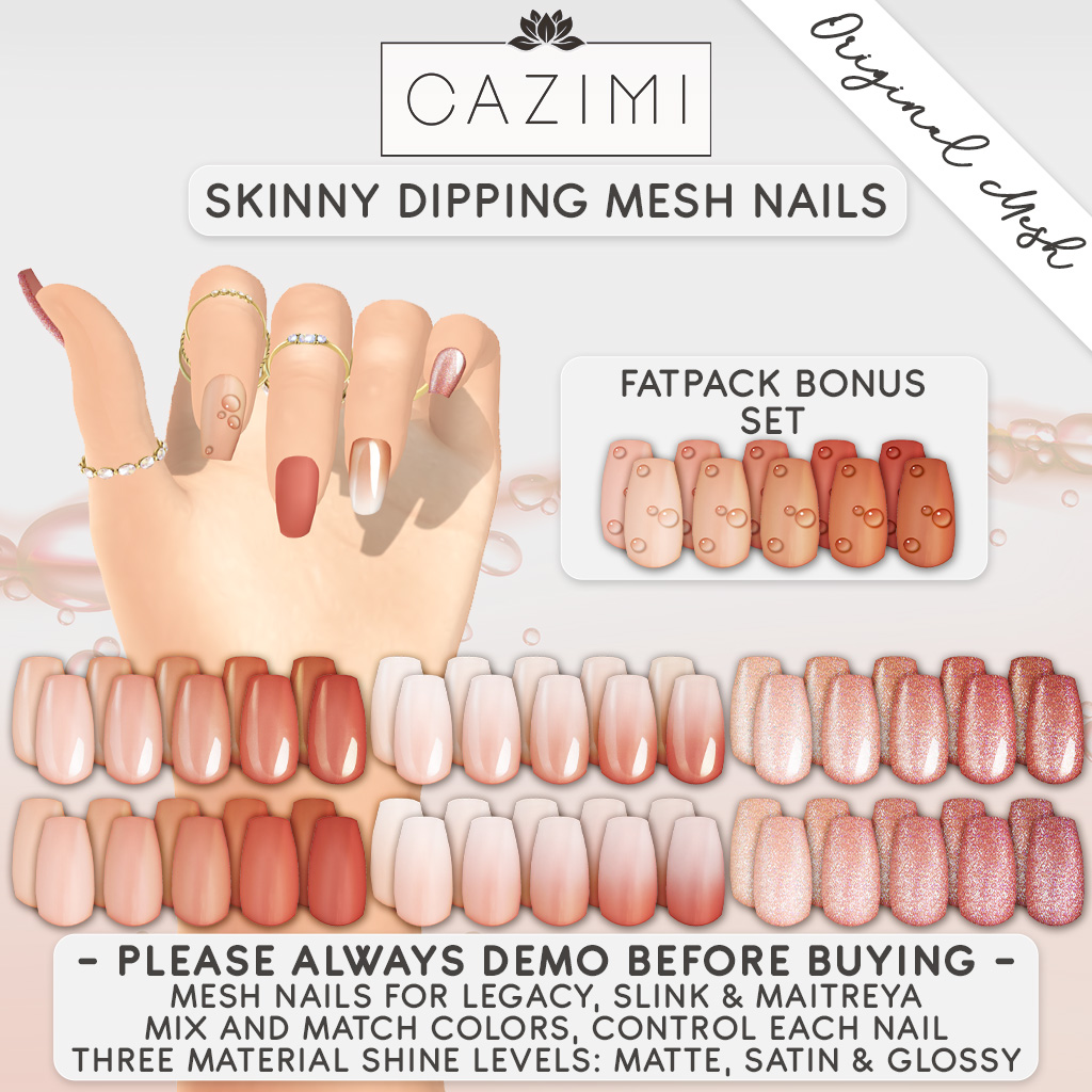 Mesh nails @ Shiny Shabby – CAZIMI
